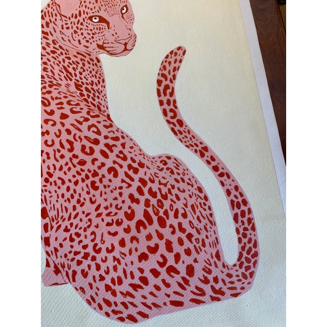 Leopard Original Abstract Painting on Canvas | Chairish