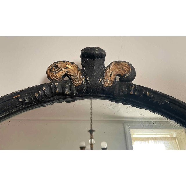 Antique French Round Mirror | Chairish