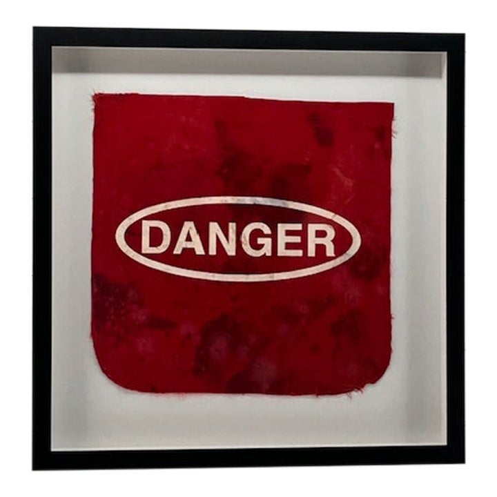 Vintage Danger Flag | Chairish