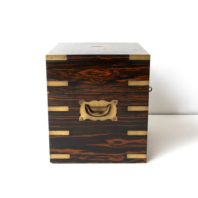 Antique Campaign Decanter Box, Coromandel With Brass Fittings, 19th ...