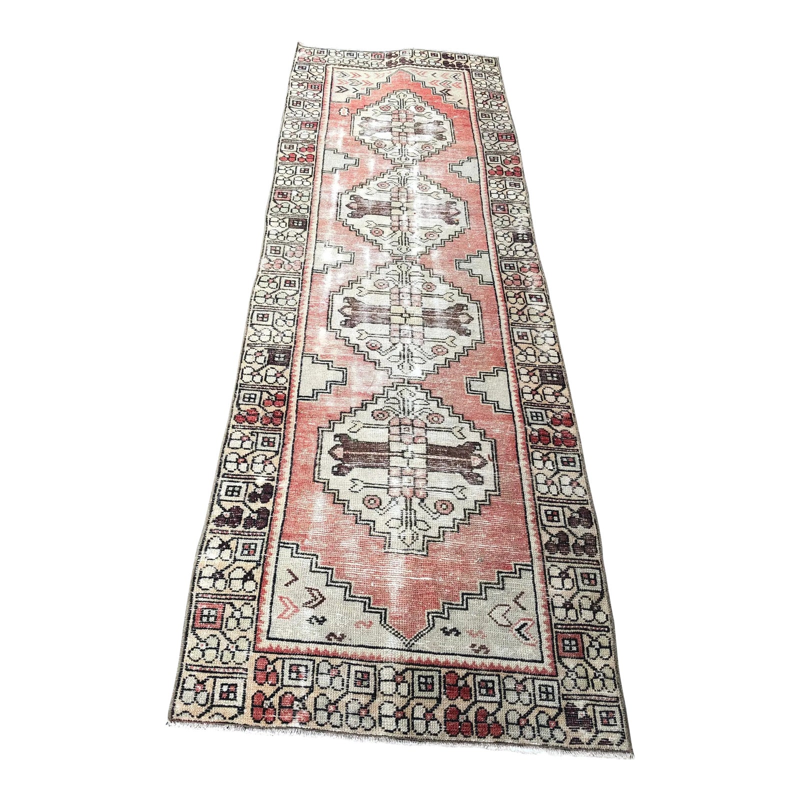 1960s Vintage Hallway Runner - 2′8″ × 9′3″ | Chairish