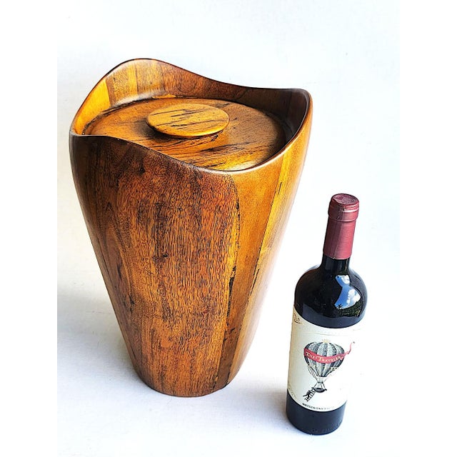 Mid 20th Century Taverneau Wood Ice Bucket With Liner by David Auld ...