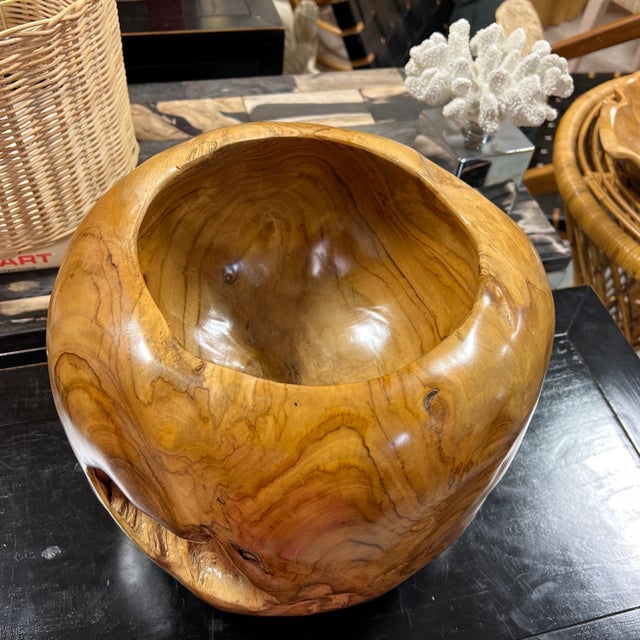 Natural Teak Root Planter | Chairish