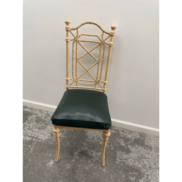 Vintage Chinese Chippendale Kessler Industries Faux Bamboo Patio Chairs ...