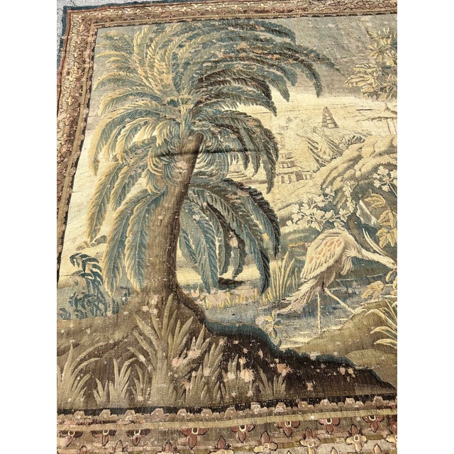 Impressive Large French Aubusson Wool Tapestry | Chairish