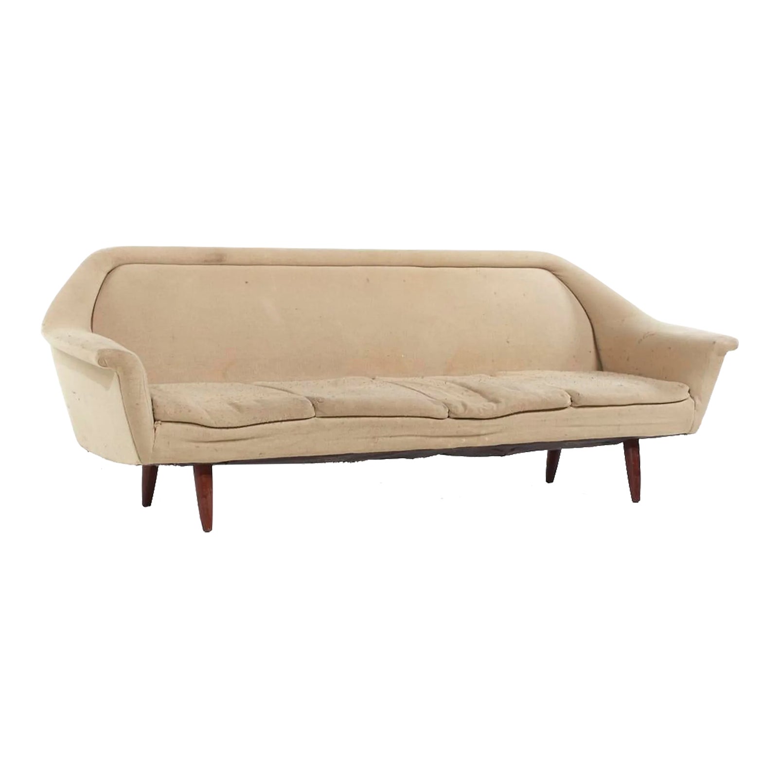 p.i. Langlo Mid Century Norwegian Teak Sofa | Chairish