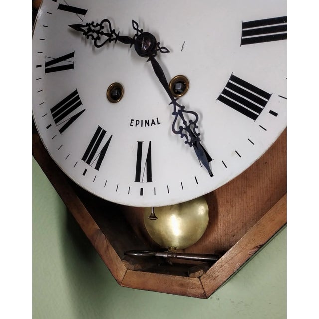 1860-1889 Grand French Carved Wooden Clock Cartel by Samuel Marti & Cie ...