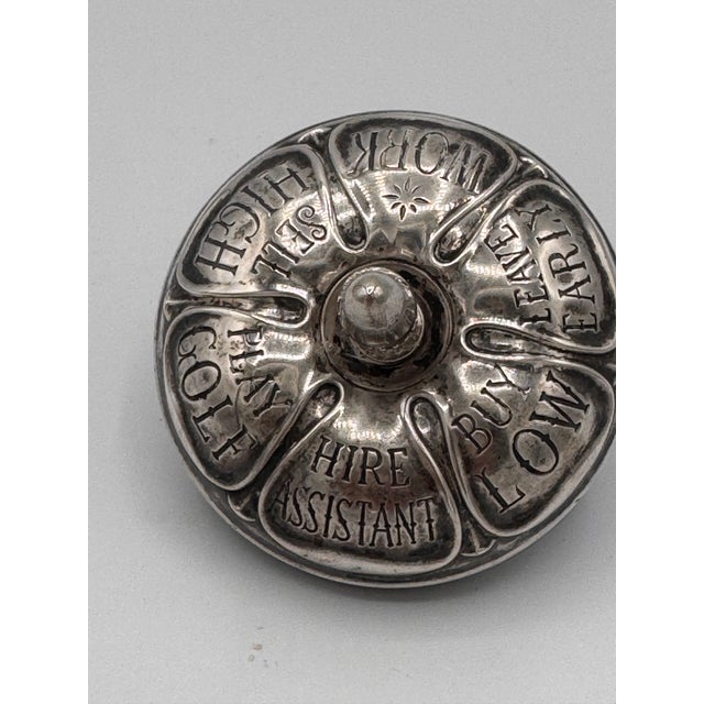 Vintage 1940s Sterling Silver Executive Decision Maker | Chairish