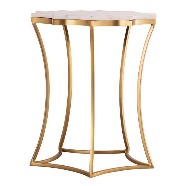 Camilla Marble Side Table | Chairish