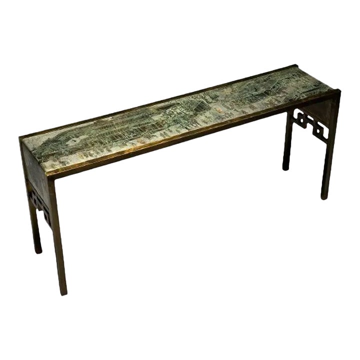 Philip & Kelvin LaVerne, Large Spring Festival Console Table, Bronze ...