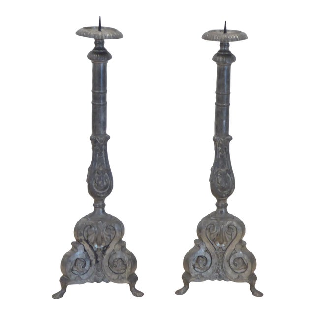 19th Century French Candlesticks - a Pair | Chairish
