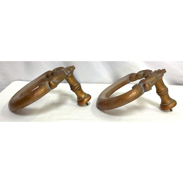 Mid 20th Century French Carved Wood Curtain Tiebacks- a Pair | Chairish