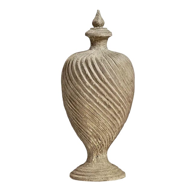 Vintage Carved Wood Finial Decor | Chairish