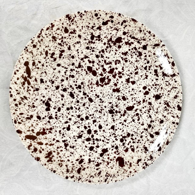 Mid Century the Paden City Pottery Co. Brown Splatter Ware Plates- Set ...