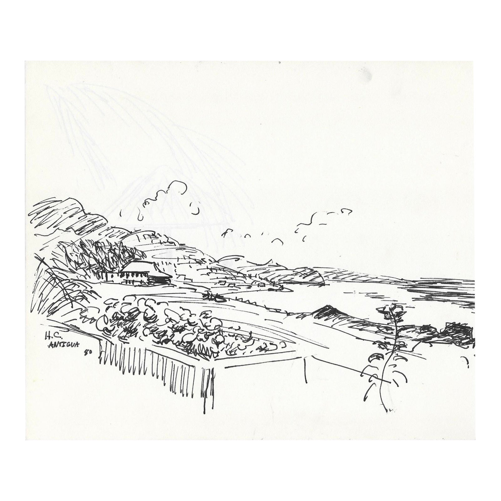 1980 Hayward Cirker Antigua Drawing | Chairish