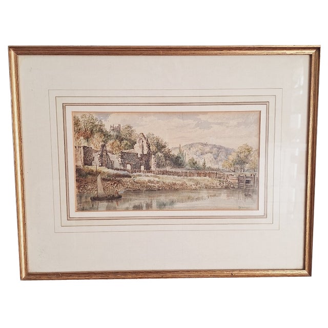 Alfred Henry Vickers, English School Coastal Scene, Watercolor, Early ...
