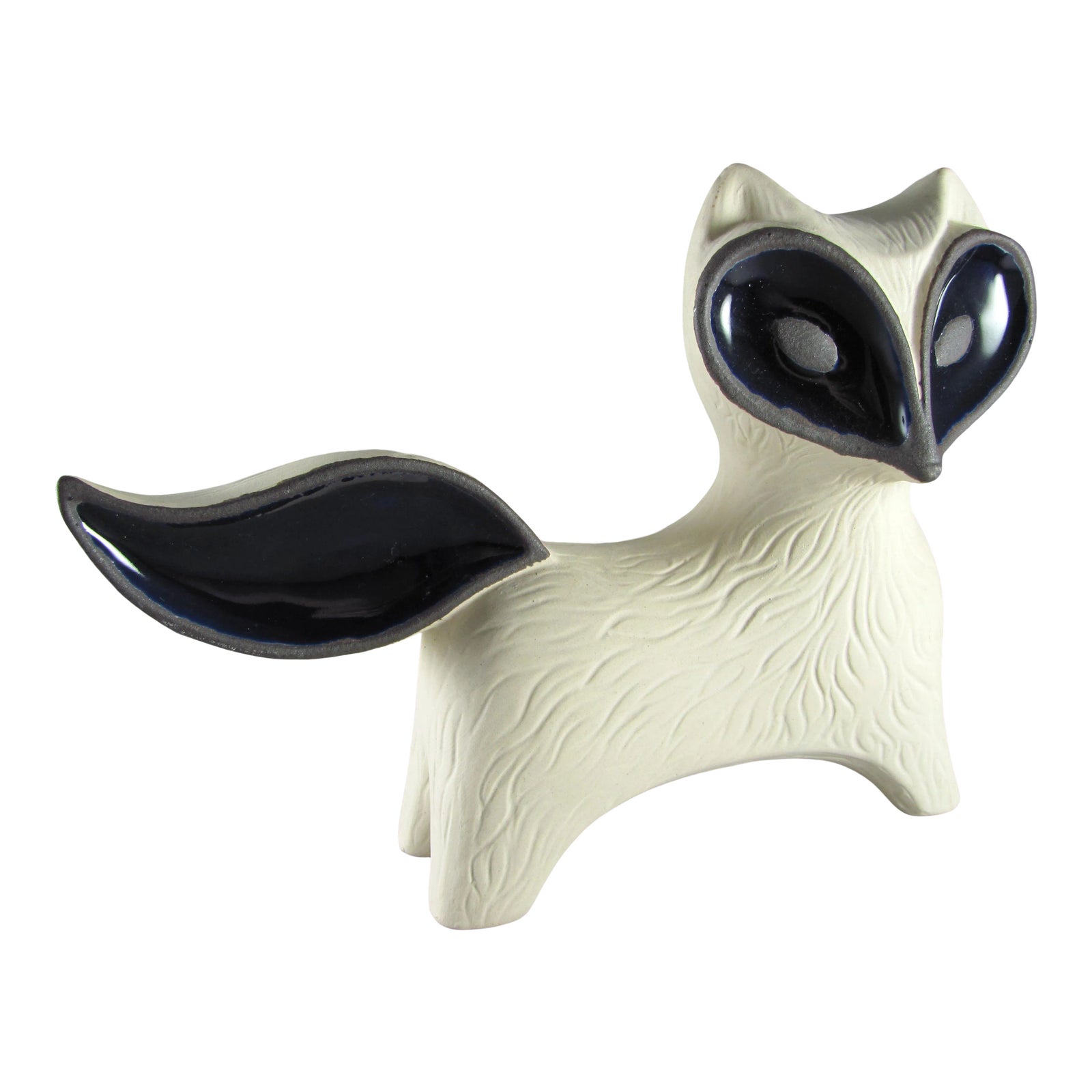 Jonathan Adler Style Glass Menagerie Ceramic Fox | Chairish