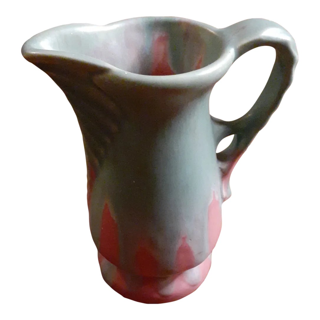 1950s Niloak Drip Pottery Miniature Pitcher Vase | Chairish