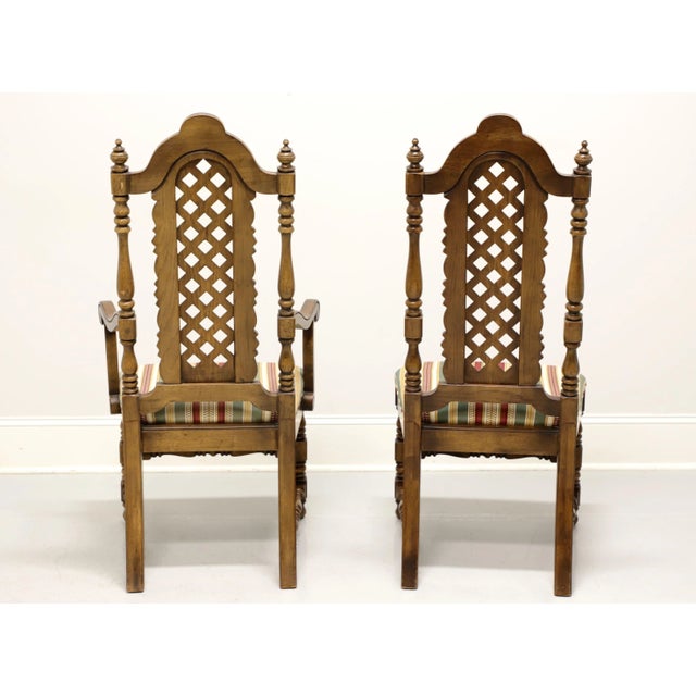 Mid 20th Century Walnut Spanish Baroque Style Dining Chairs - Set of 6 ...