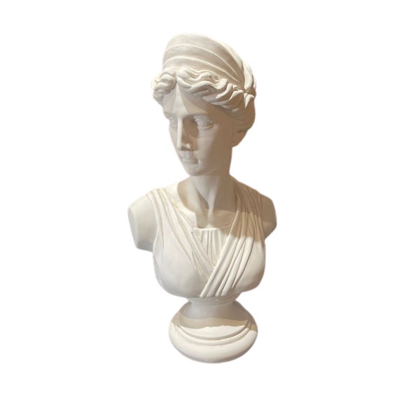 Neoclassical Style Plaster Female Decorative Bust | Chairish