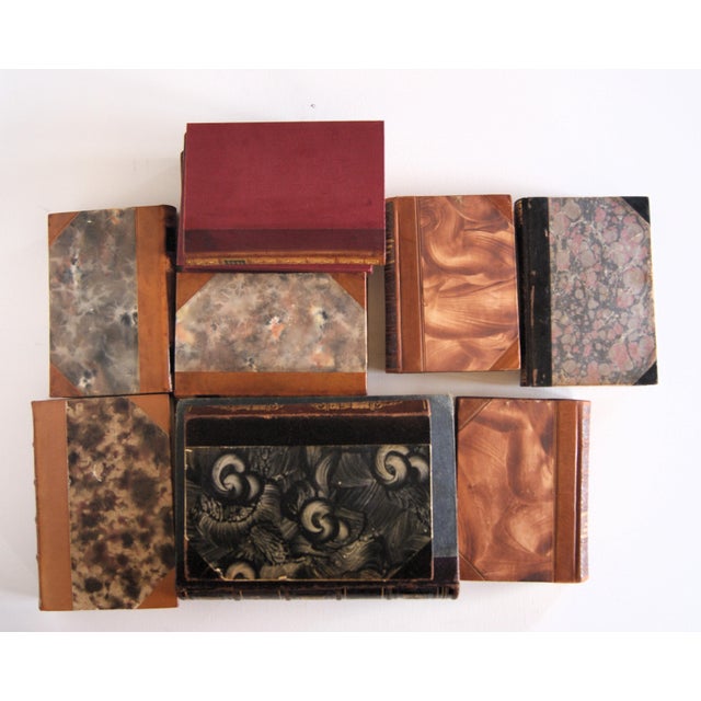 Set of 90 Antique Leather Books From Early 1900 With Decorative Gilding ...