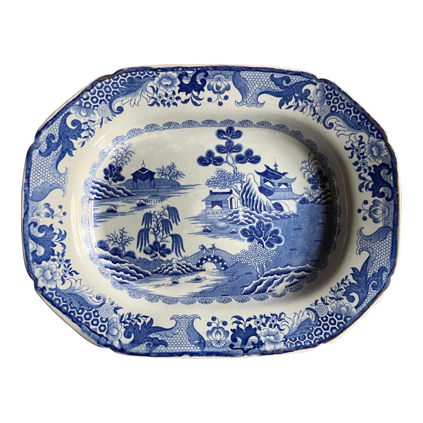 Antique Early 19th Century Mason's Ironstone Chinoiserie Blue and White ...