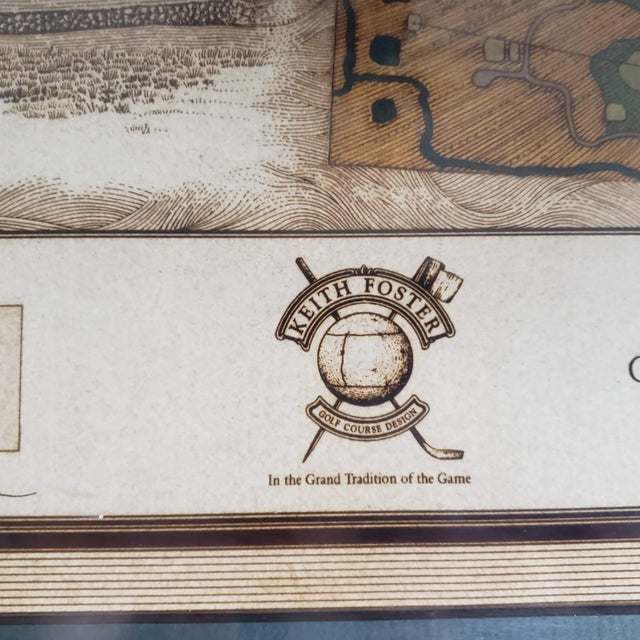 Late 20th Century Keith Foster Haymaker Golf Course Map Print of ...