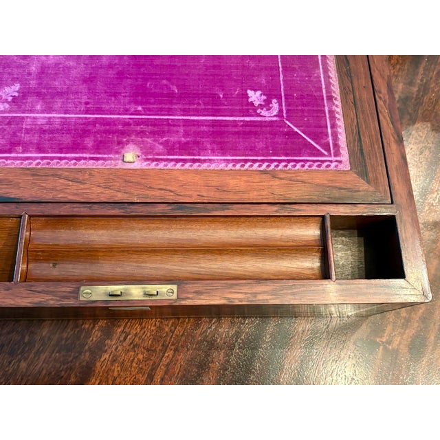 19th Century Large Victorian Inlaid Writing Box | Chairish