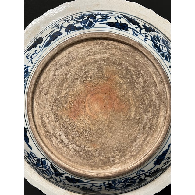 Mid 20th Century Chinese Art Blue and White Porcelain Charger/Plate ...