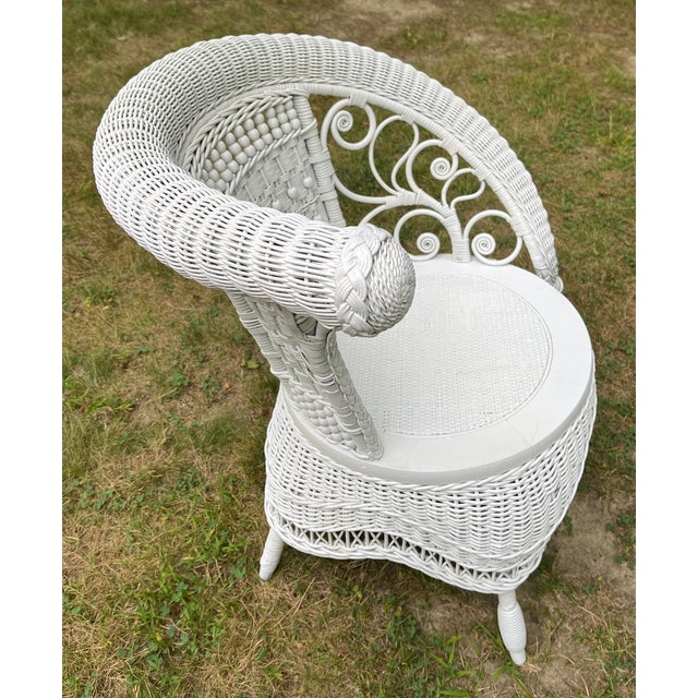 Victorian Wicker Portrait Chair C1860 Photographers Studio Stick & Ball ...