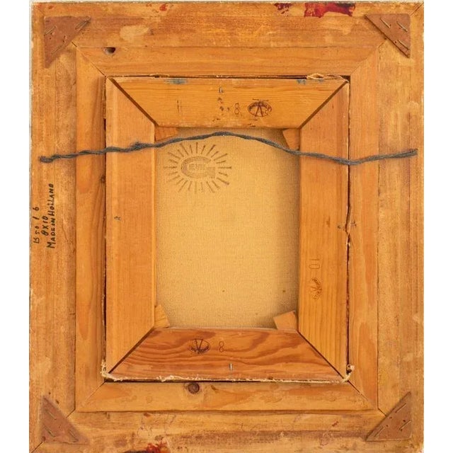 Mid-Century Modern Pierrot Clown Oil on Canvas | Chairish