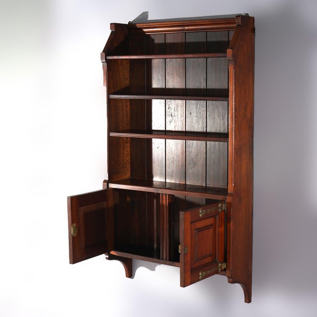 Antique Kimble & Cabus Aesthetic Walnut Hanging Bookcase Circa 1890 ...