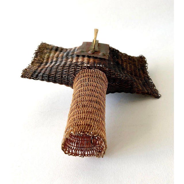 Kieta Jackson Woven Copper Metal Textile Sculptural Forms - Set of 3 ...