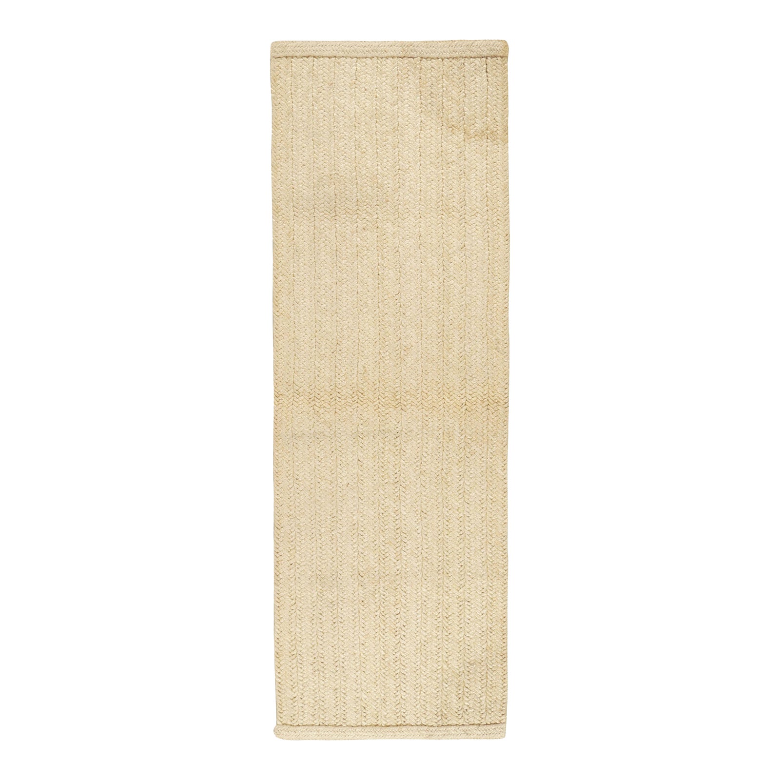2x6 Contemporary Braided Runner in Off White by Rug & Kilim | Chairish