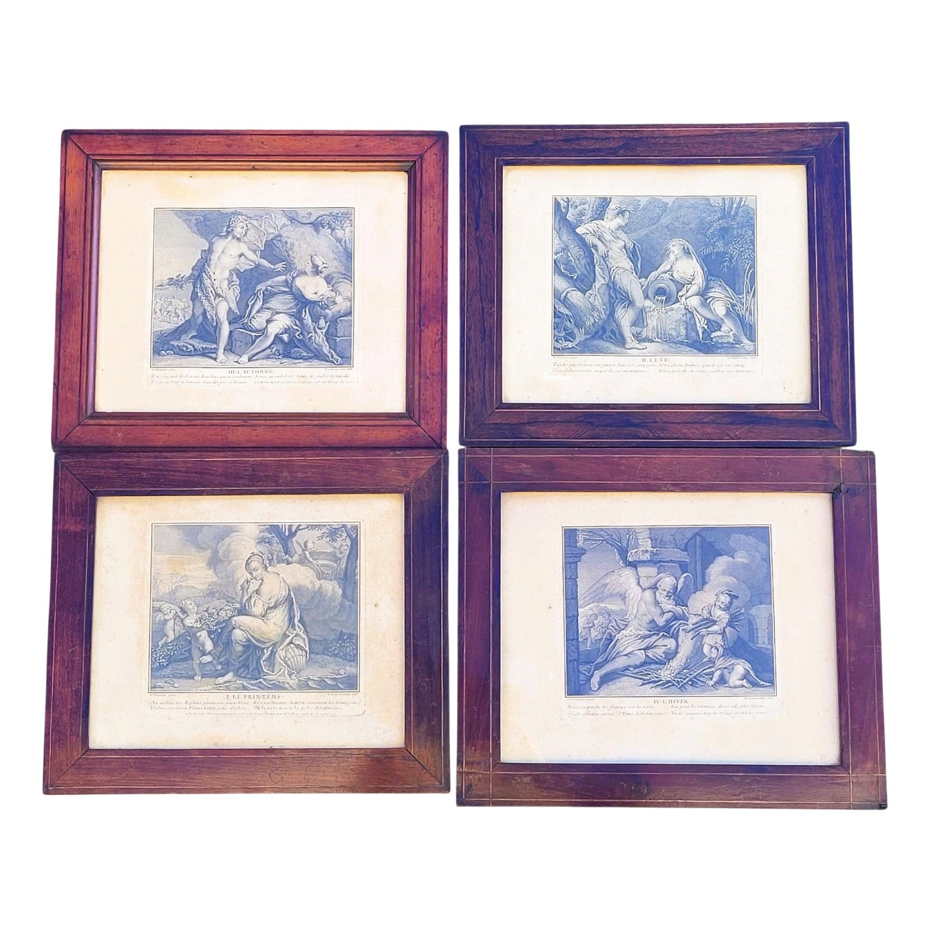 The Four Seasons, Framed Engravings, 19th Century, Framed, Set of 4 ...