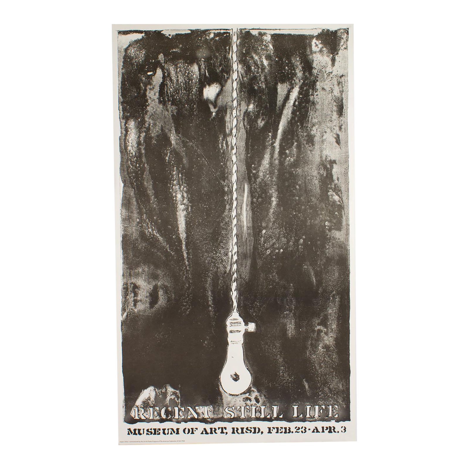 1966 Risd Museum of Art Poster by Jasper Johns | Chairish