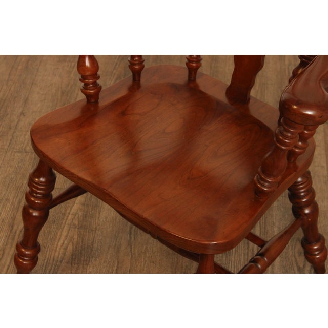 Vintage Leopold Stickley Cherry Windsor Armchairs - A Pair | Chairish