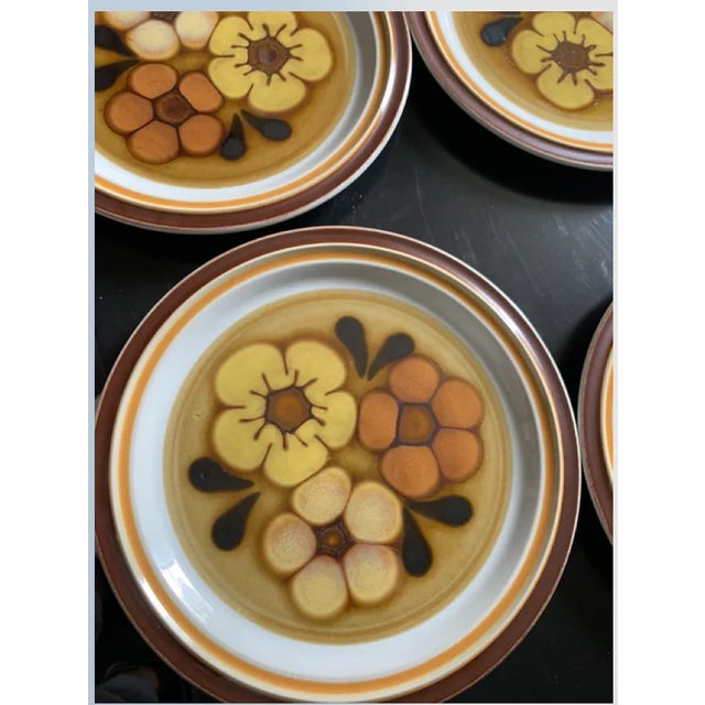 Mid Century Modern Chadds Ford Stone Ware Plates - Set of 4 | Chairish
