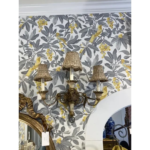 Maison Maison Petite Scalloped Lamp Shade in Seagrass | Chairish