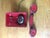 Red Pressed Steel Telephone Toy | Chairish