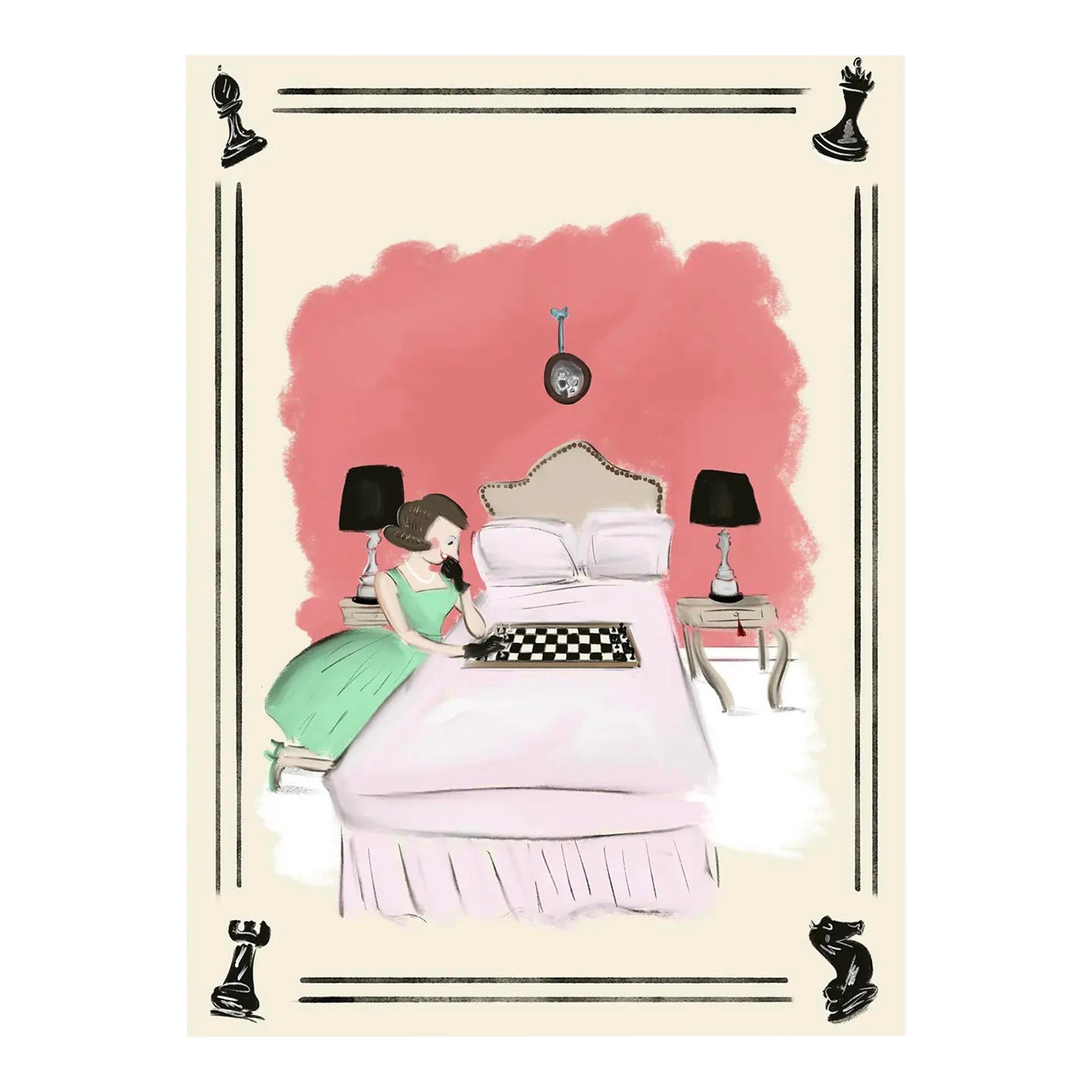 "The Chess Player" Limited Edition Print on Etching Paper by Tug Rice ...