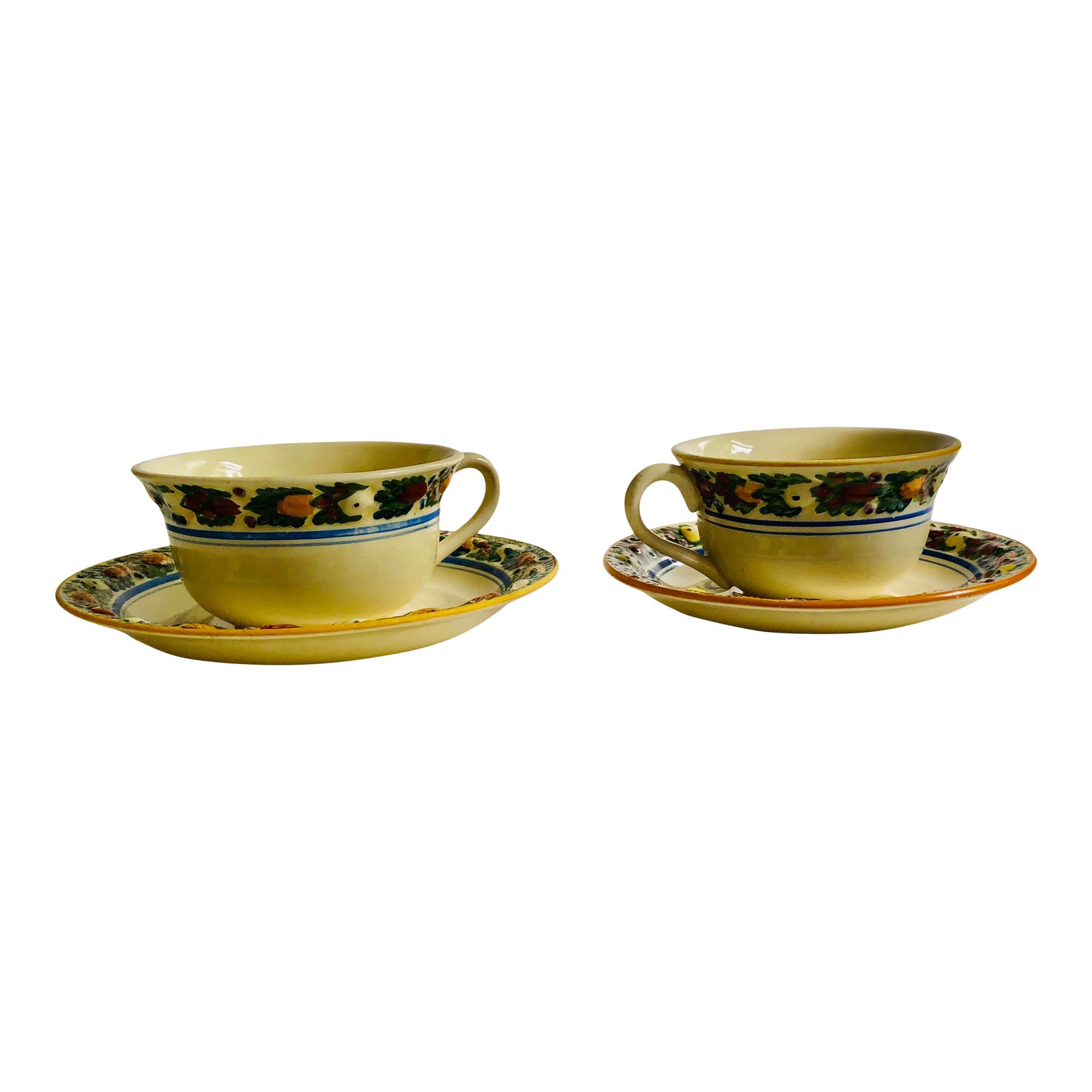 Country Style Titian Adam Ware Cups & Saucers MIX Sizers - Service for ...