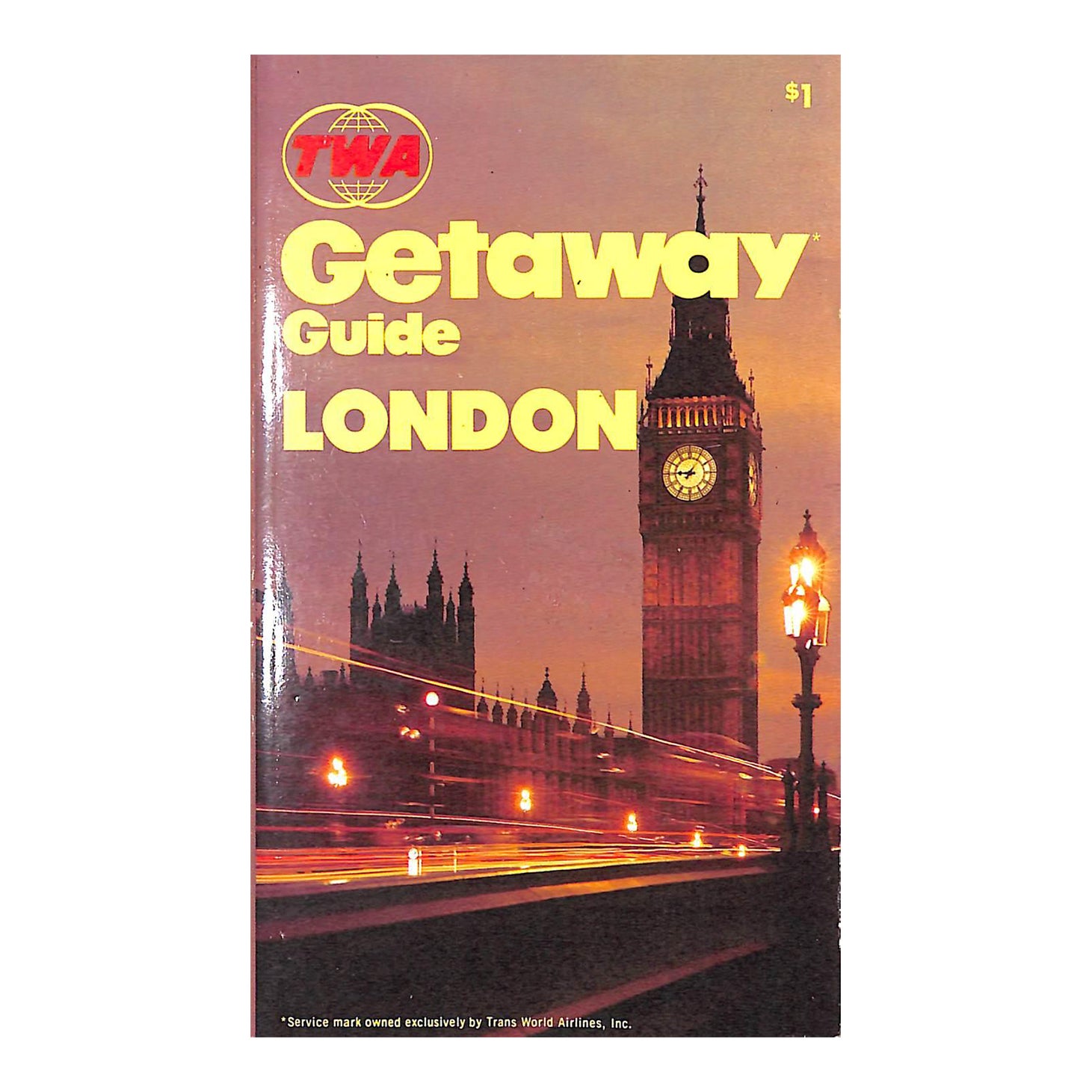 "Twa Getaway Guide London" 1971 Godwin, John and Haggart, Stanley ...