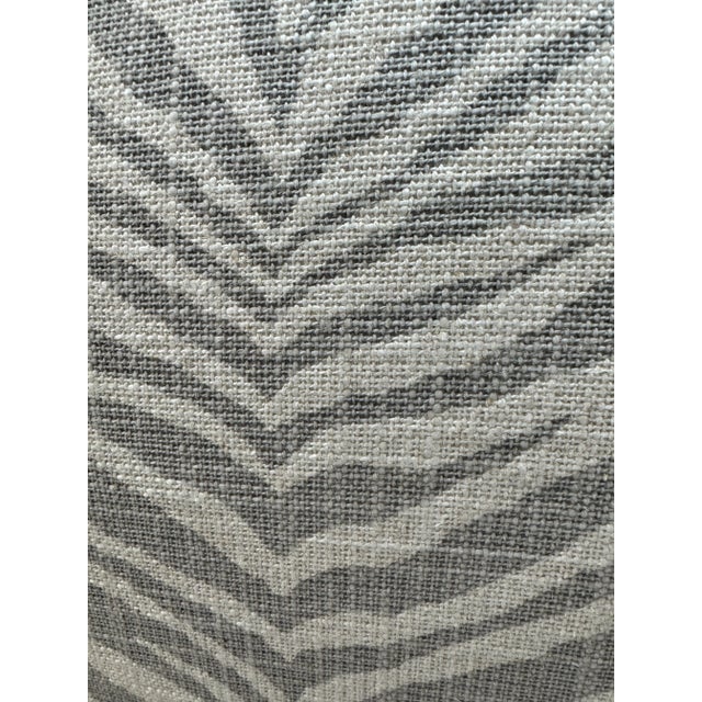 Custom Design Wingback Zebra Print Arm Chair | Chairish