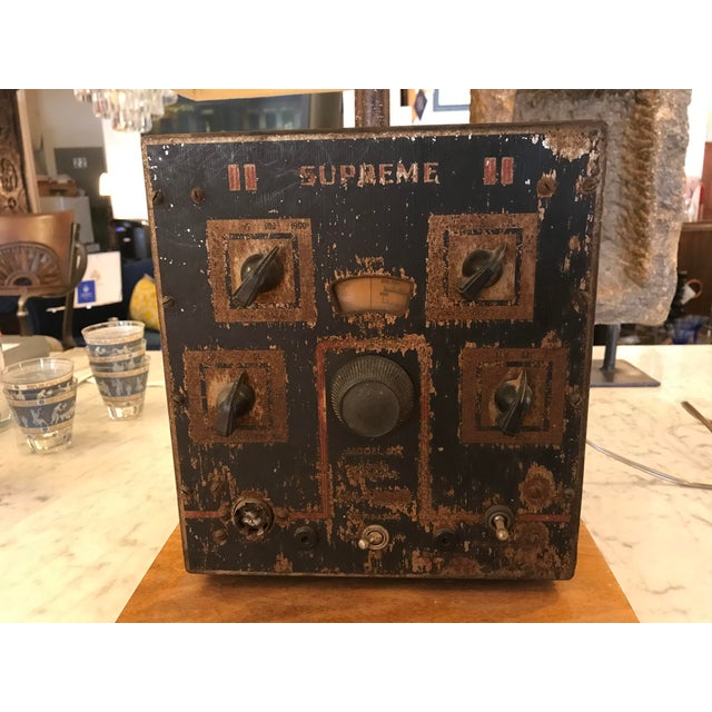 Vintage Transistor Radio Repurposed Into Tabletop/ Desktop Lamp | Chairish
