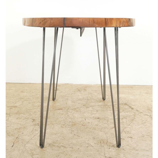 Handcrafted Live Edge Mahogany Wafer Dining Table | Chairish