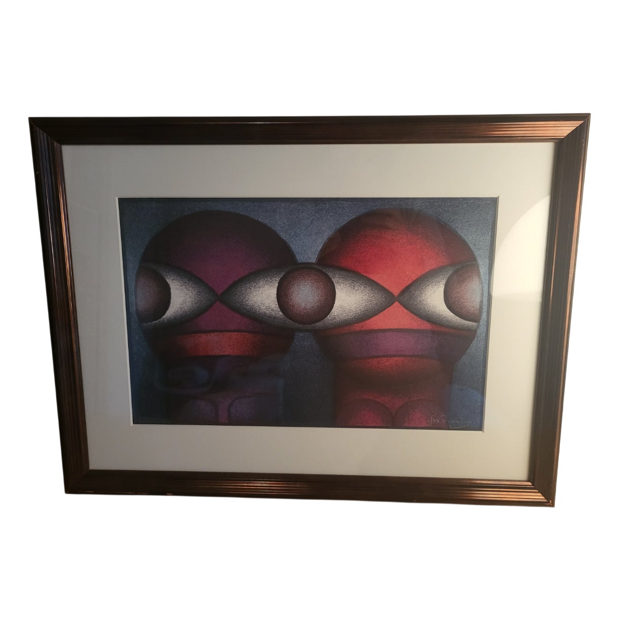 Jos Decordier, Composition with Two Figures, 1970s, Lithograph | Chairish