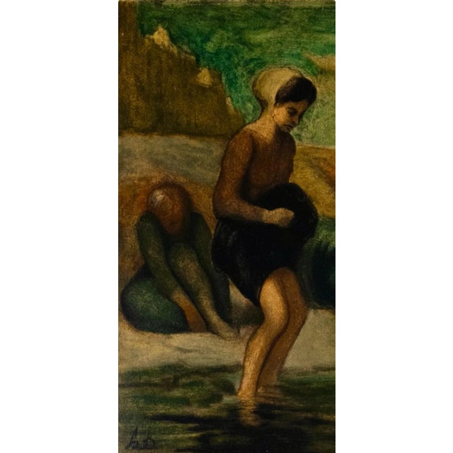 Honoré Daumier, Au Bord De L'eau, Les Réalistes Lyriques, 1973 | Chairish