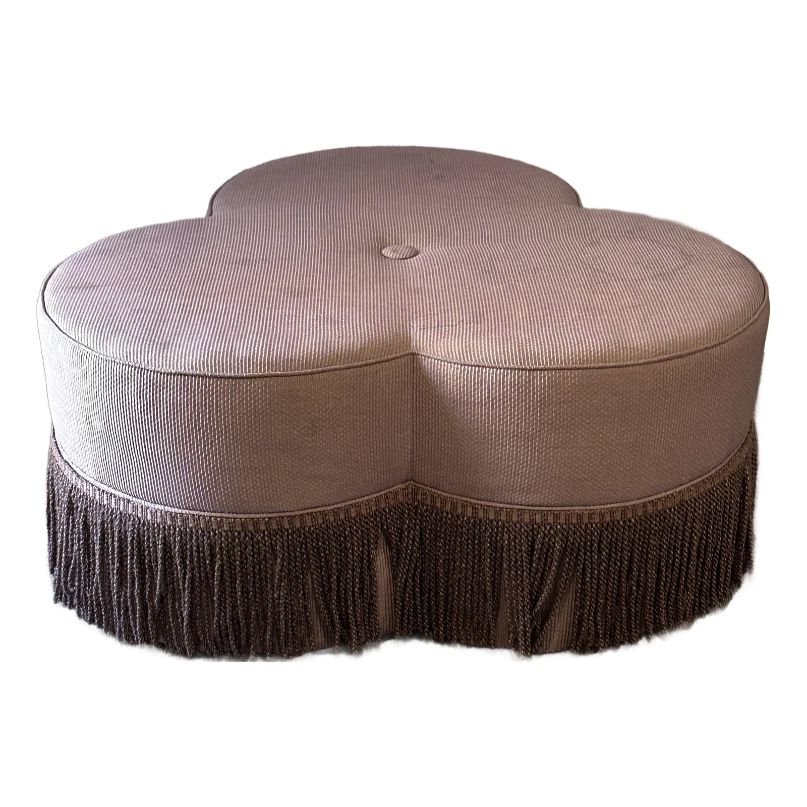 Baker Furniture Clover Ottoman | Chairish