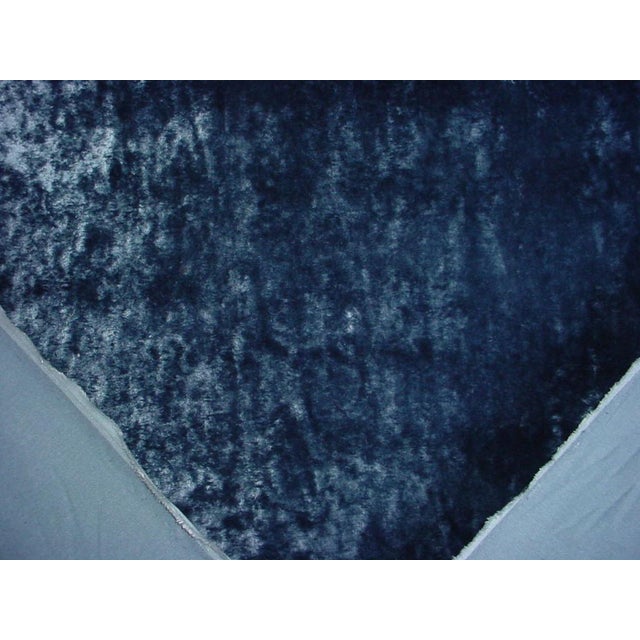 Modern Romo Black Emile Petrol Blue Metallic Honeycomb Upholstery ...